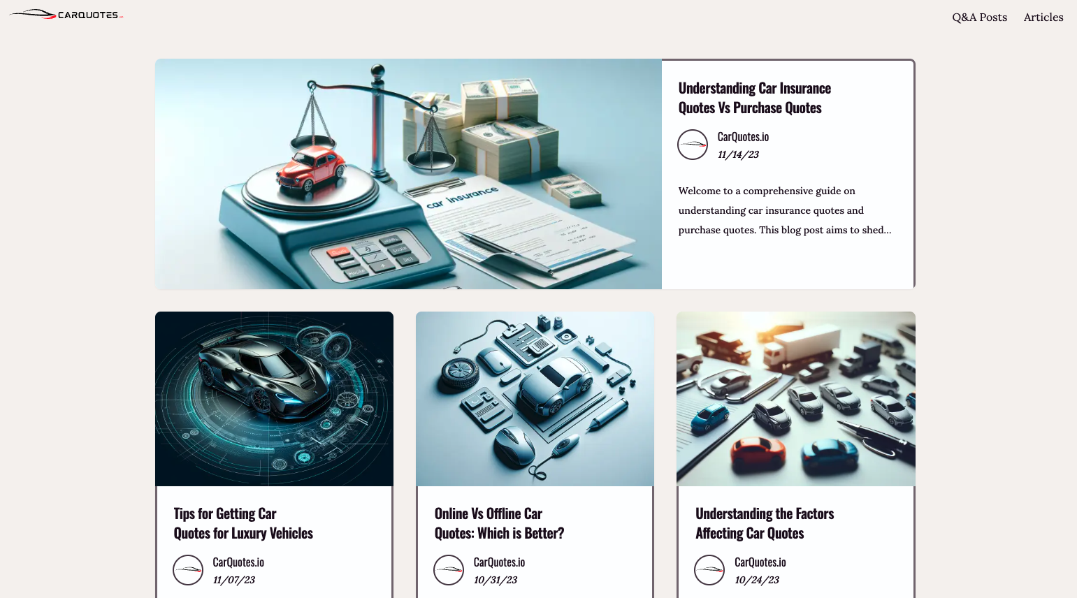 CarQuotes.io: The Ultimate Destination for Expert Car Insights